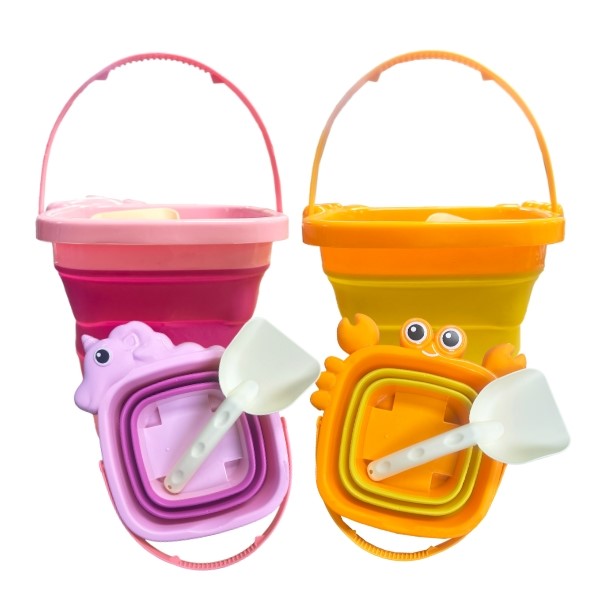 Wholesale Unicorn & Crab Expandable Sand Pail with Shovel - Collapsible ...